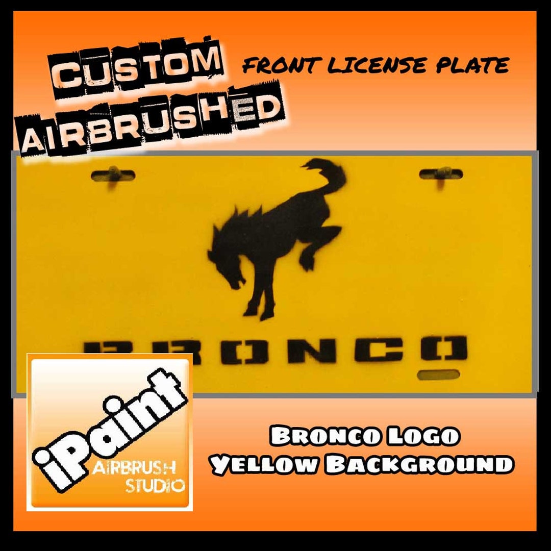 Ford Bronco Logo | License Plate | Car Tag | Personalized Tag ...