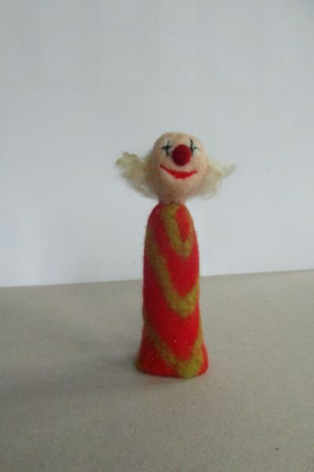 Felt Finger Puppet Clown Herrmann Felt Puppet Puppet Theater Circus - Etsy