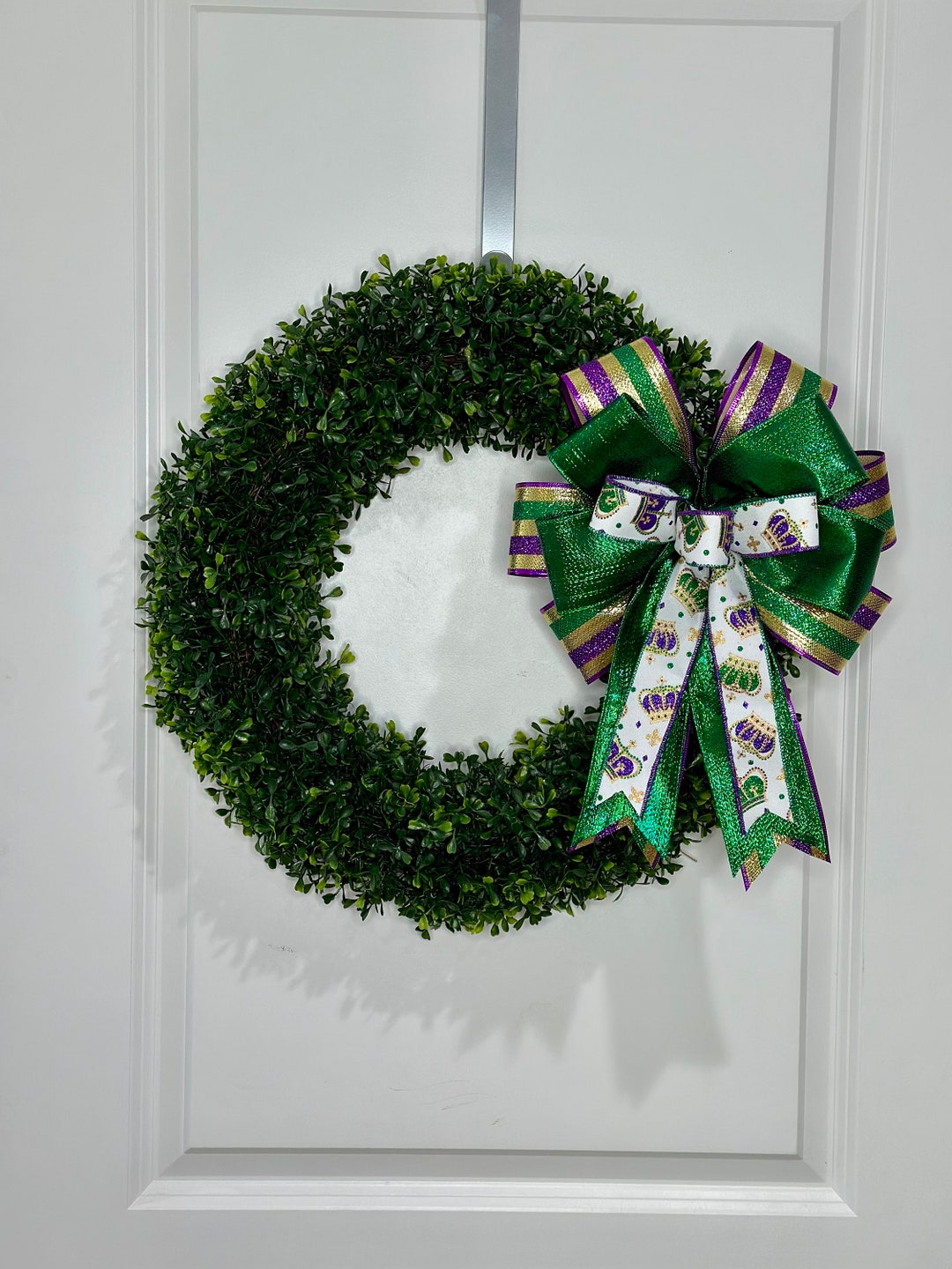 Mardi Gras Bow,mardi Gras Bow for Wreath,mardi Gras Lantern Bow,mardi ...