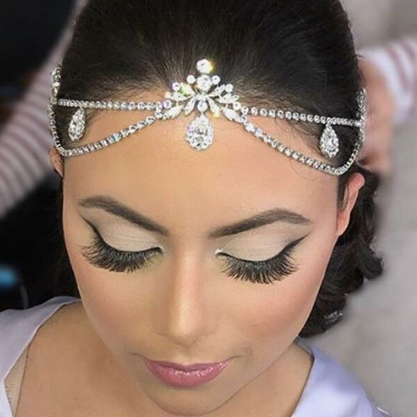 Bridal Head Chain - Etsy