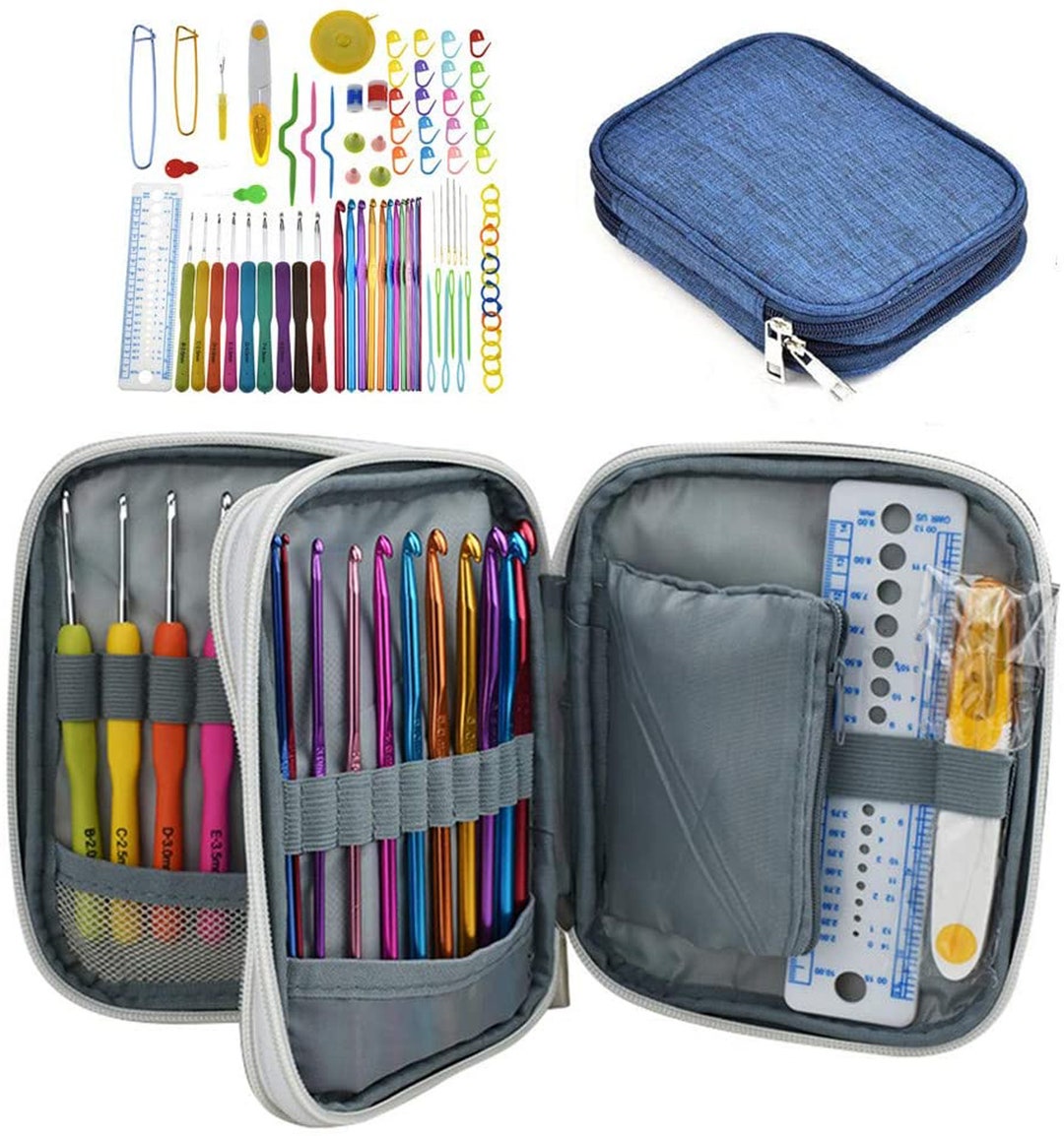85-piece Crochet Accessories Set Crochet Hooks Kit With Case - Etsy
