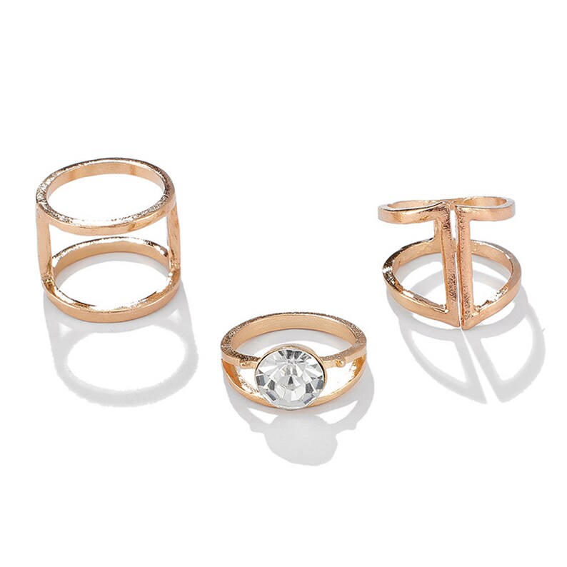 3 Piece Unique Rings Zirconia Stackable Ring Set Stack Ring | Etsy