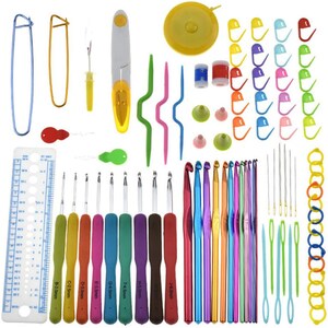 85-piece Crochet Accessories Set Crochet Hooks Kit With Case - Etsy