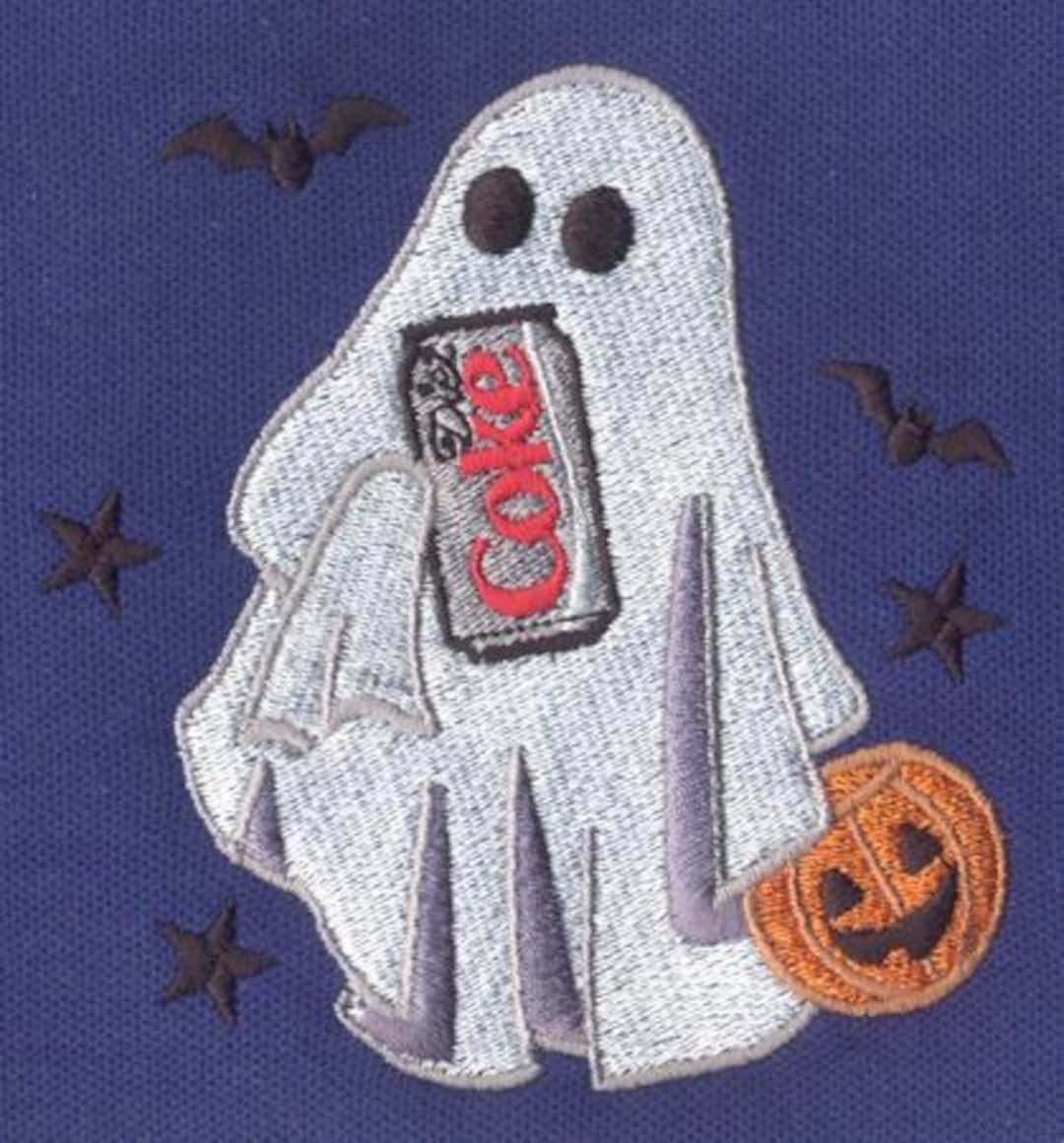Diet Coke Ghost Embroidery .PES Design - Etsy