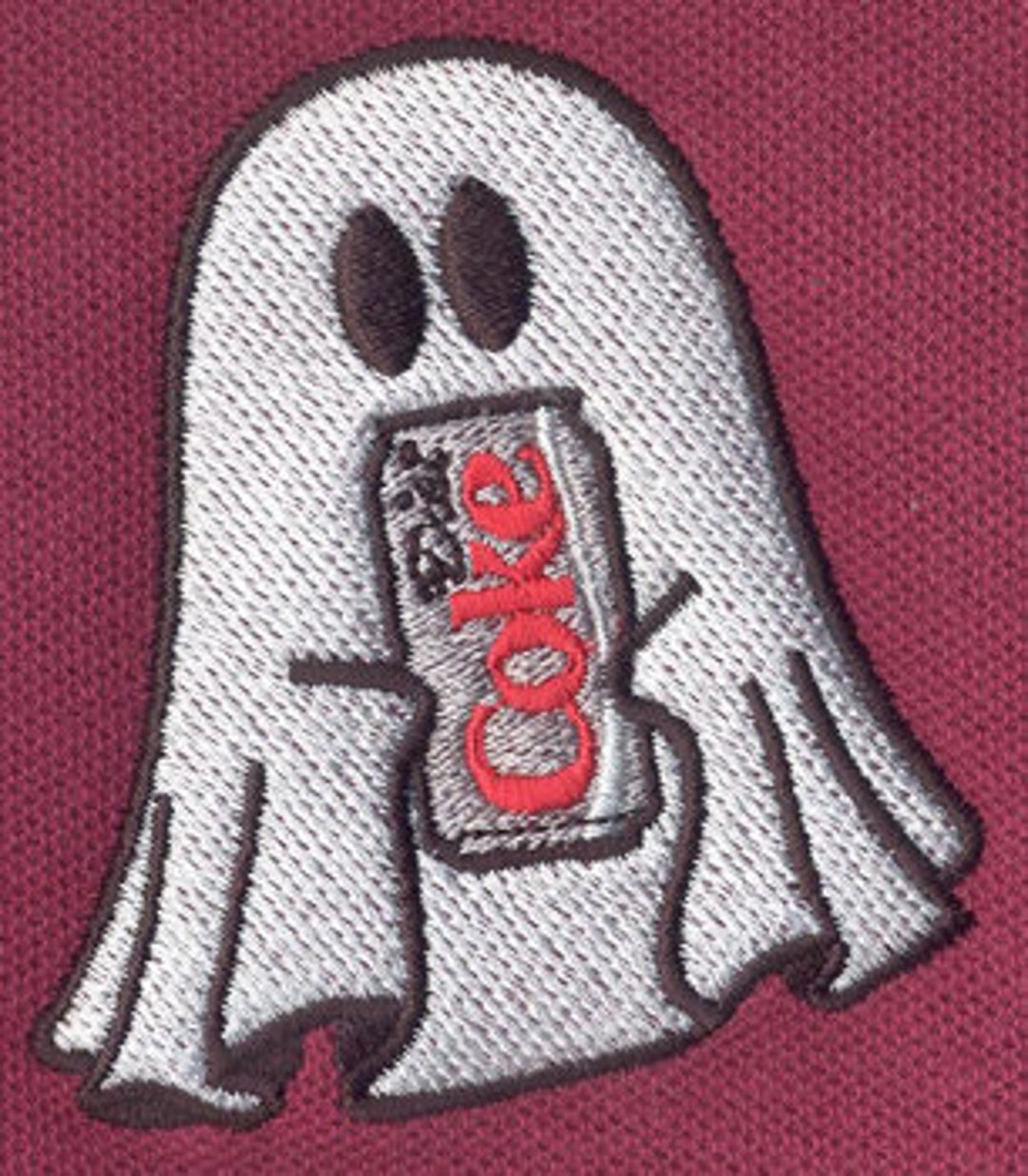 Diet Coke Ghost Embroidery .PES Design - Etsy