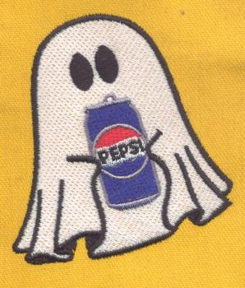 Pepsi Ghost Embroidery .PES Design - Etsy