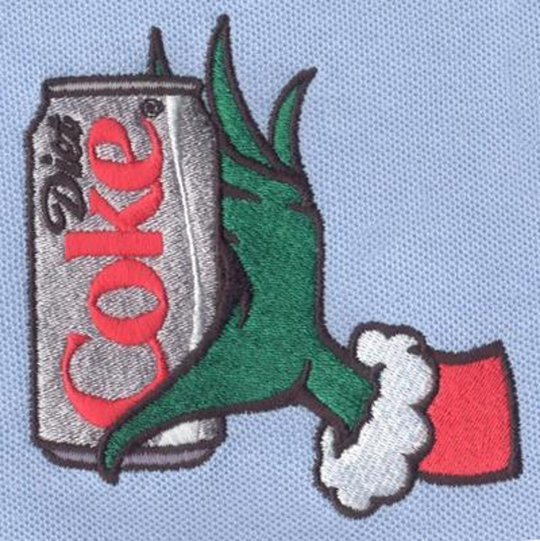 Diet Coke Grinch Hand .PES Embroidery Design - Etsy