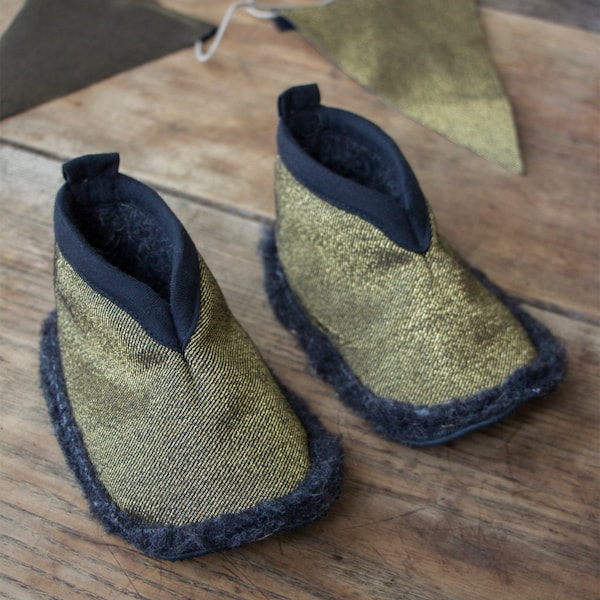 Golden Slippers - Etsy