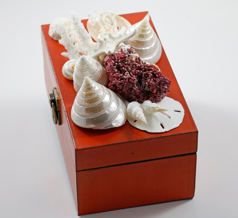 Beach Decor Seashell Box Mermaid Box Coastal Decor - Etsy