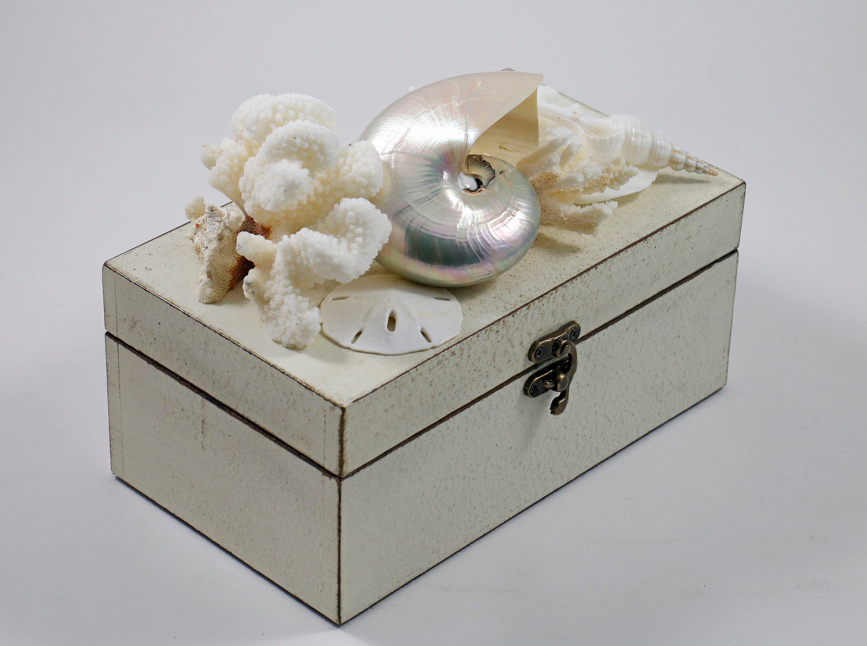 Beach Decor Seashell Box Mermaid Gift Coastal Decor | Etsy