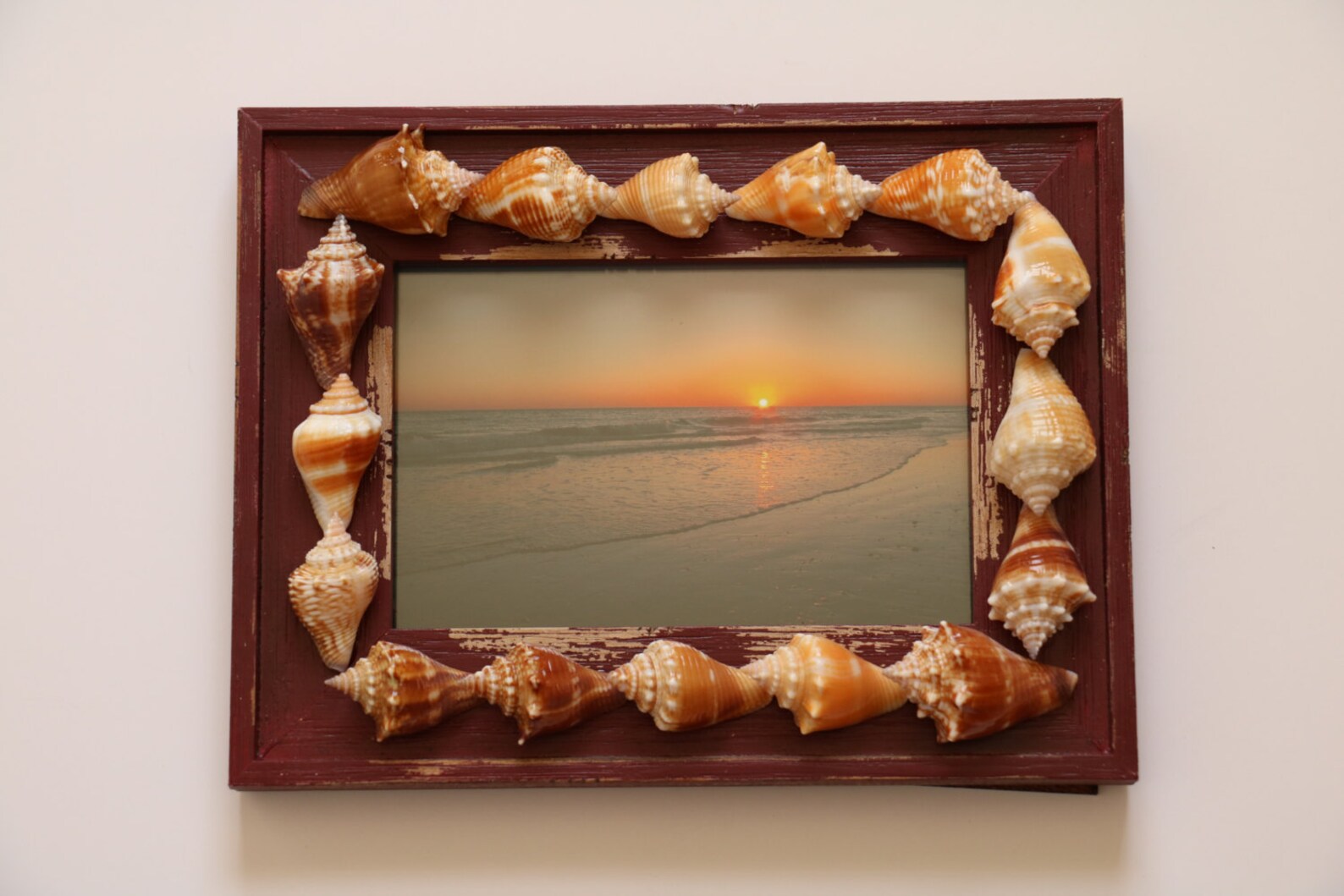 Seashell Photo Frame Shell Picture Frame Beach Decor Beach | Etsy