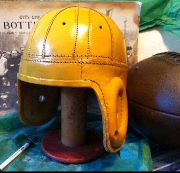 1940 Green Bay Packer Leather Football Helmet Full Size Adult - Etsy