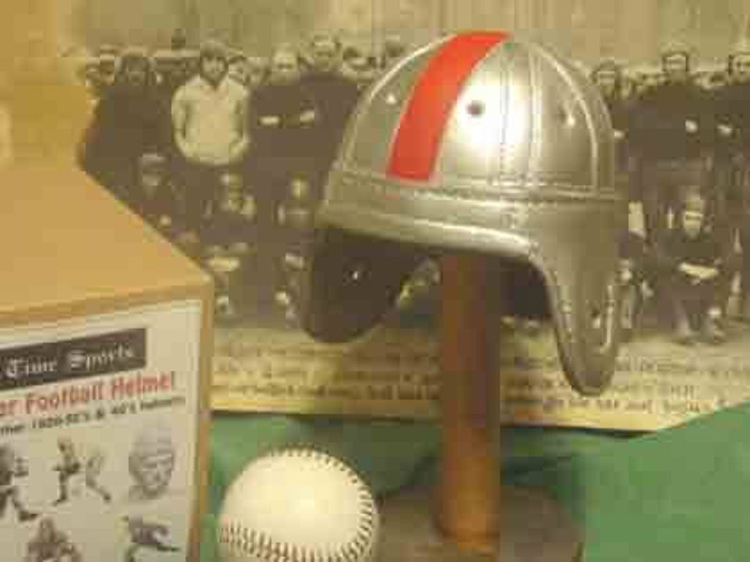1940 Mini Ohio State Leather Football Helmet (1/3 Scale) - Etsy