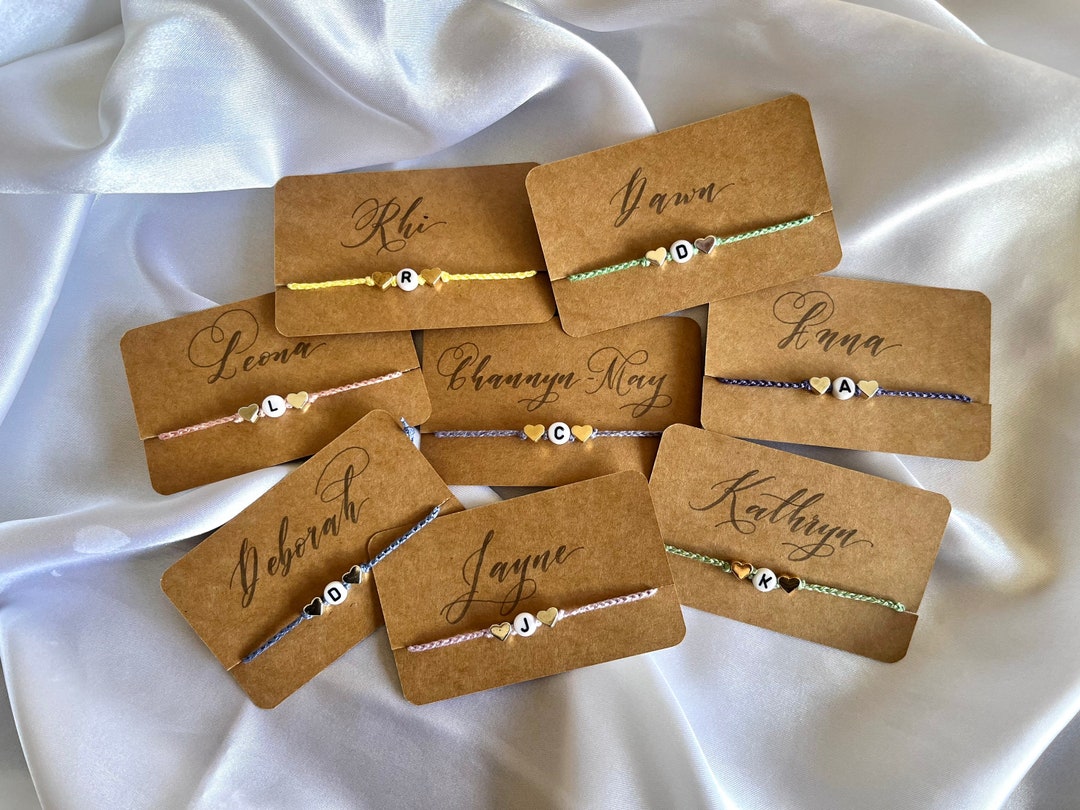 Personalised Friendship Bracelet, Initial Bracelet, Graduation Gift for ...