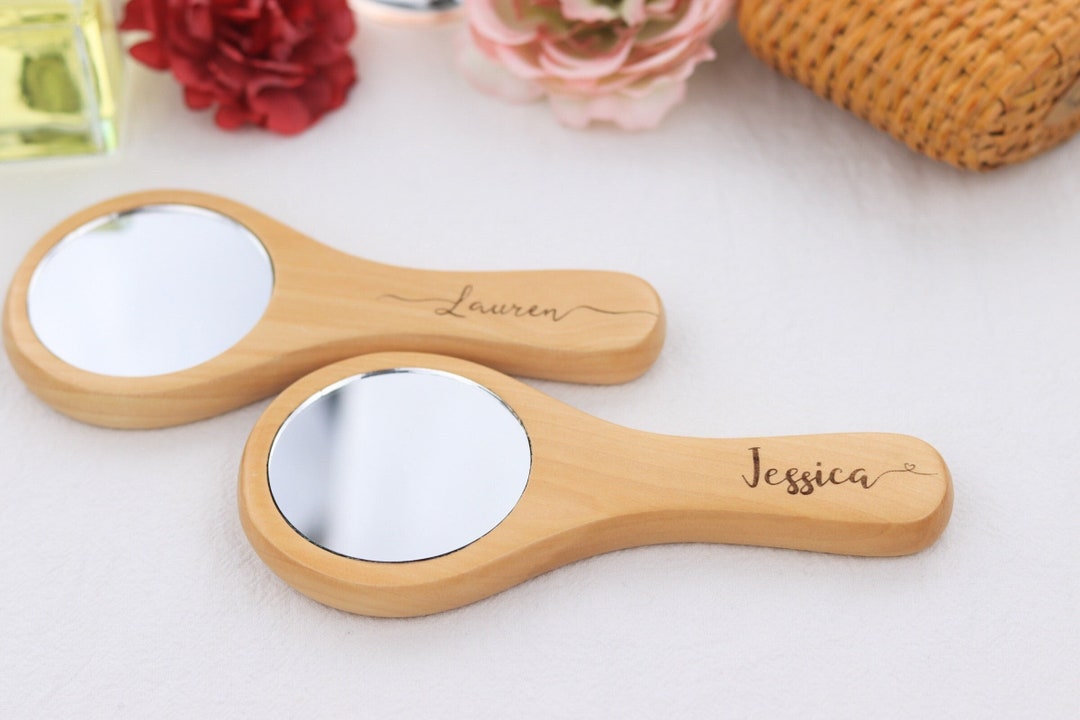 Personalized Hand Mirror - Custom Design Engraved Monogrammed Hand ...