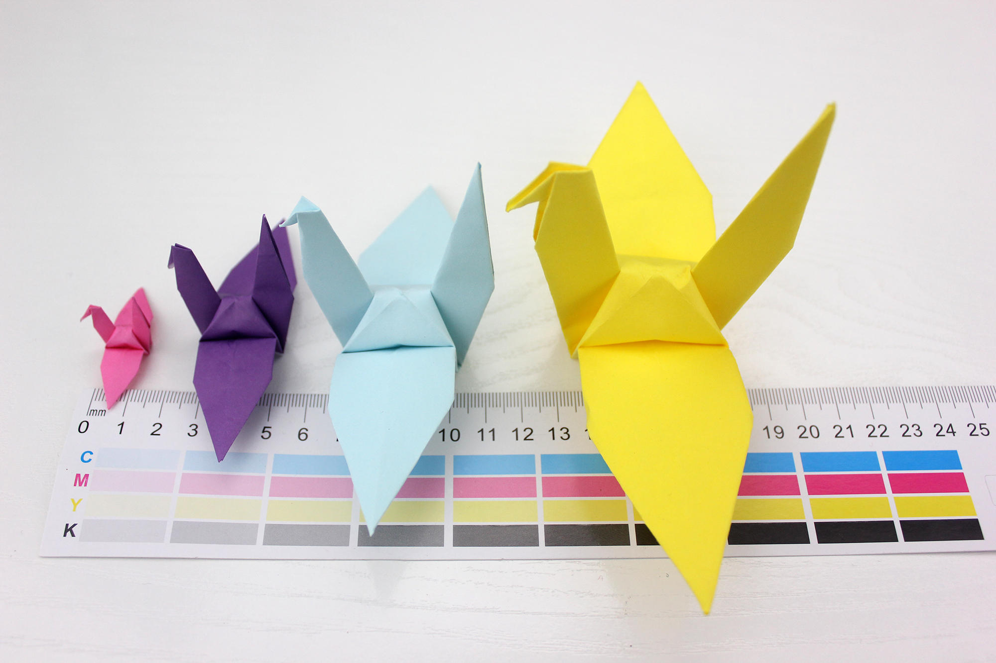 100 Gray Origami Crane Chiyogami Paper Grey Shades Color Cranes for ...