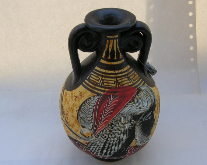 Vintage Hand Made Small Greek Vase by Patsas Ceramics (keratsini ...