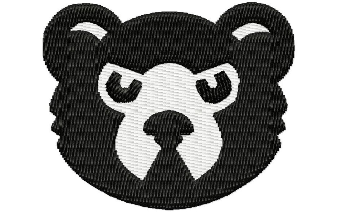 Bear Cub Face Fill Stitch Embroidery Design Download - 4x4 Hoop Size 2. ...