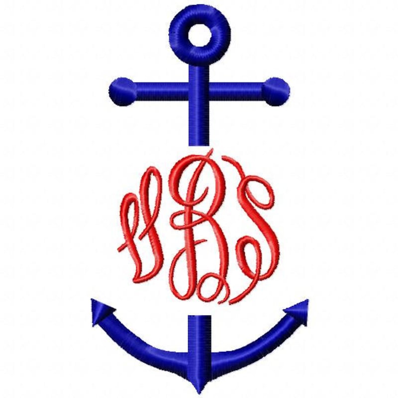 Anchor Embroidery Design - Etsy