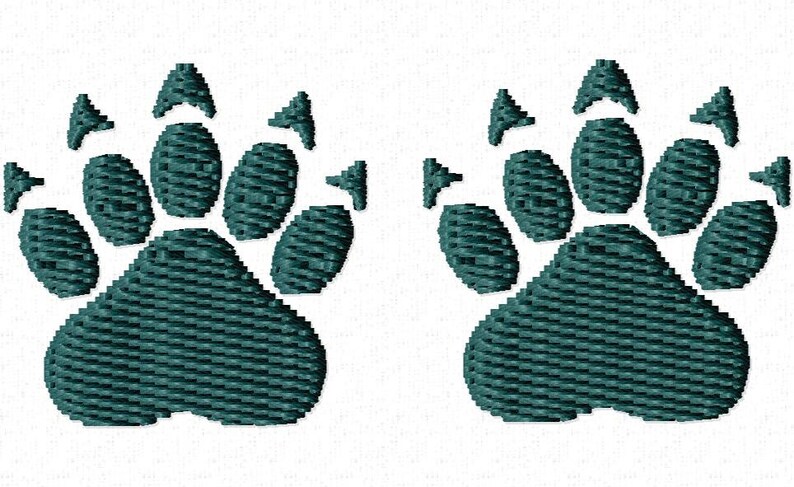 Bear Paw Prints Design Download Two Different Designs | Etsy