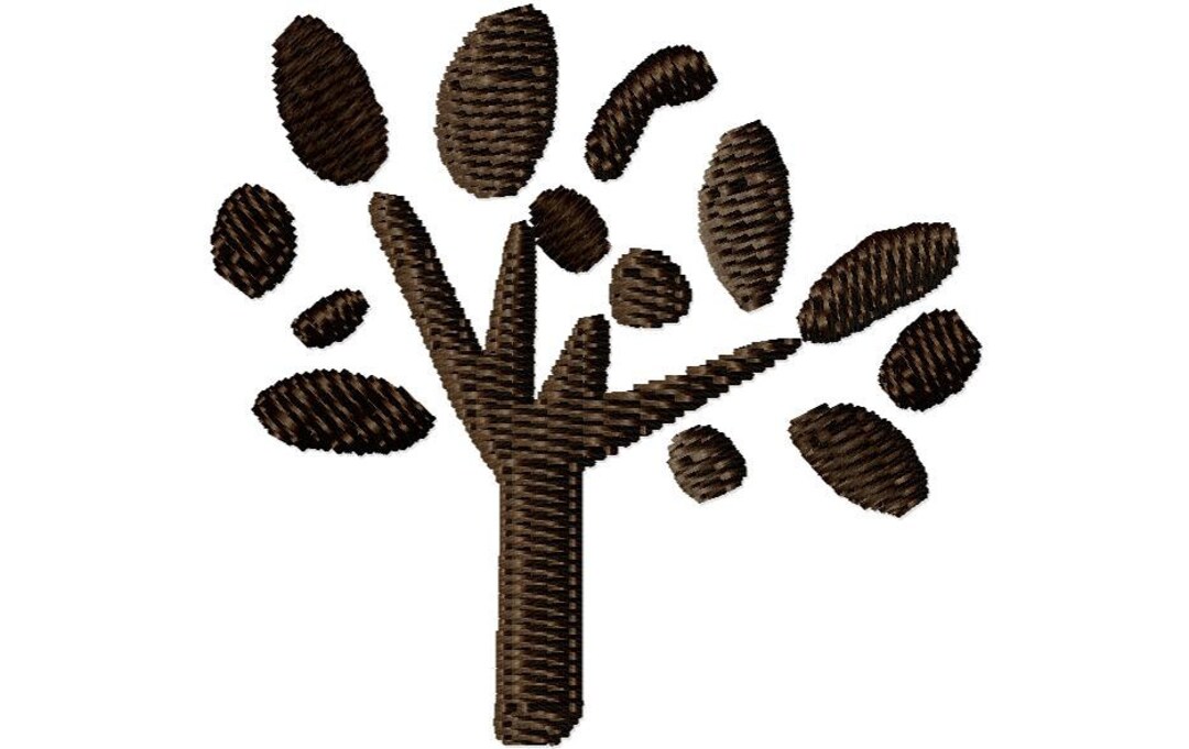 Family Tree Fill Stitch Embroidery Design Download - 4x4 Hoop Size - Etsy