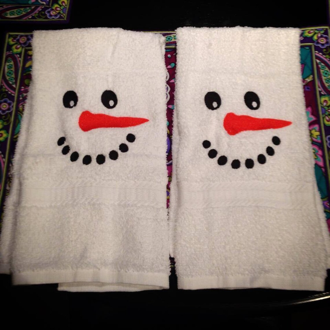 Snowman Face Embroidery Design Download - 4x4 and 5x7 Hoop Size - Etsy