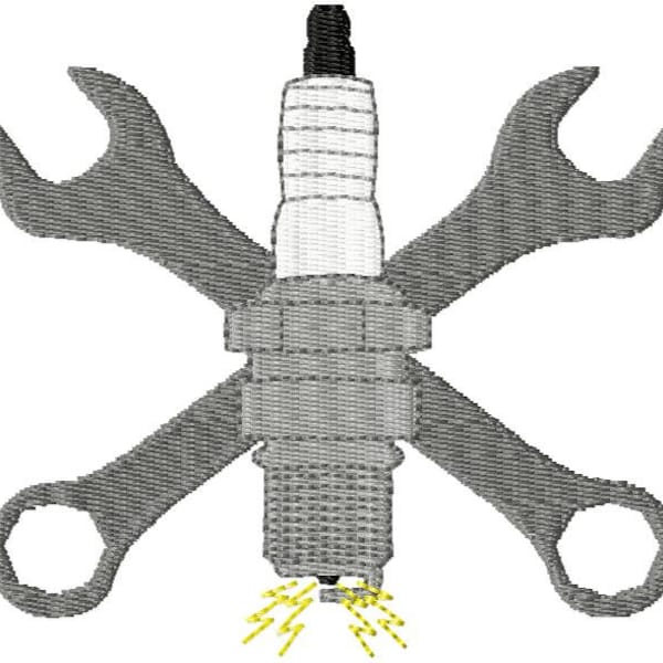 Wrench Embroidery File - Etsy