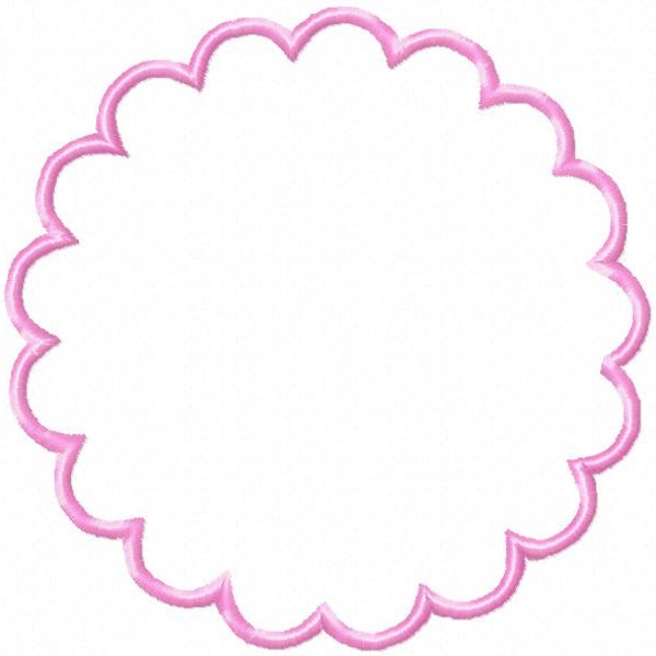 Round Scalloped - Etsy