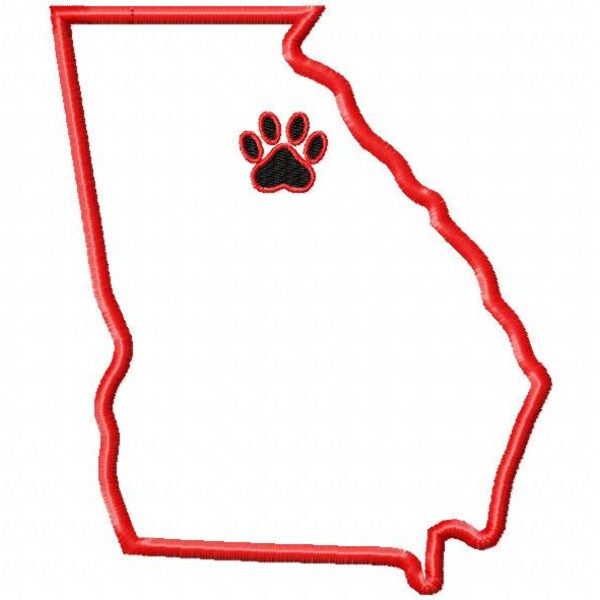 Georgia Bulldogs Embroidery Design - Etsy