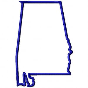 Alabama State Applique Design Download 5x7 Hoop Size - Etsy