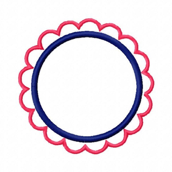 Scallop Circle Frame - Etsy