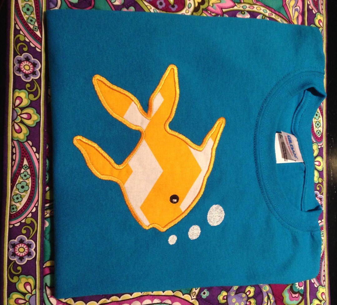 Tropical Fish Applique Design Download 4x4, 5x7, 6x10 - Etsy