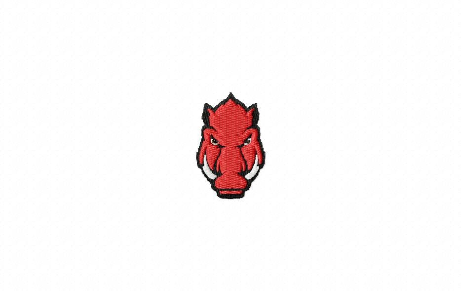 Razorback Embroidery Design Download 4x4 Hoop Size - Etsy