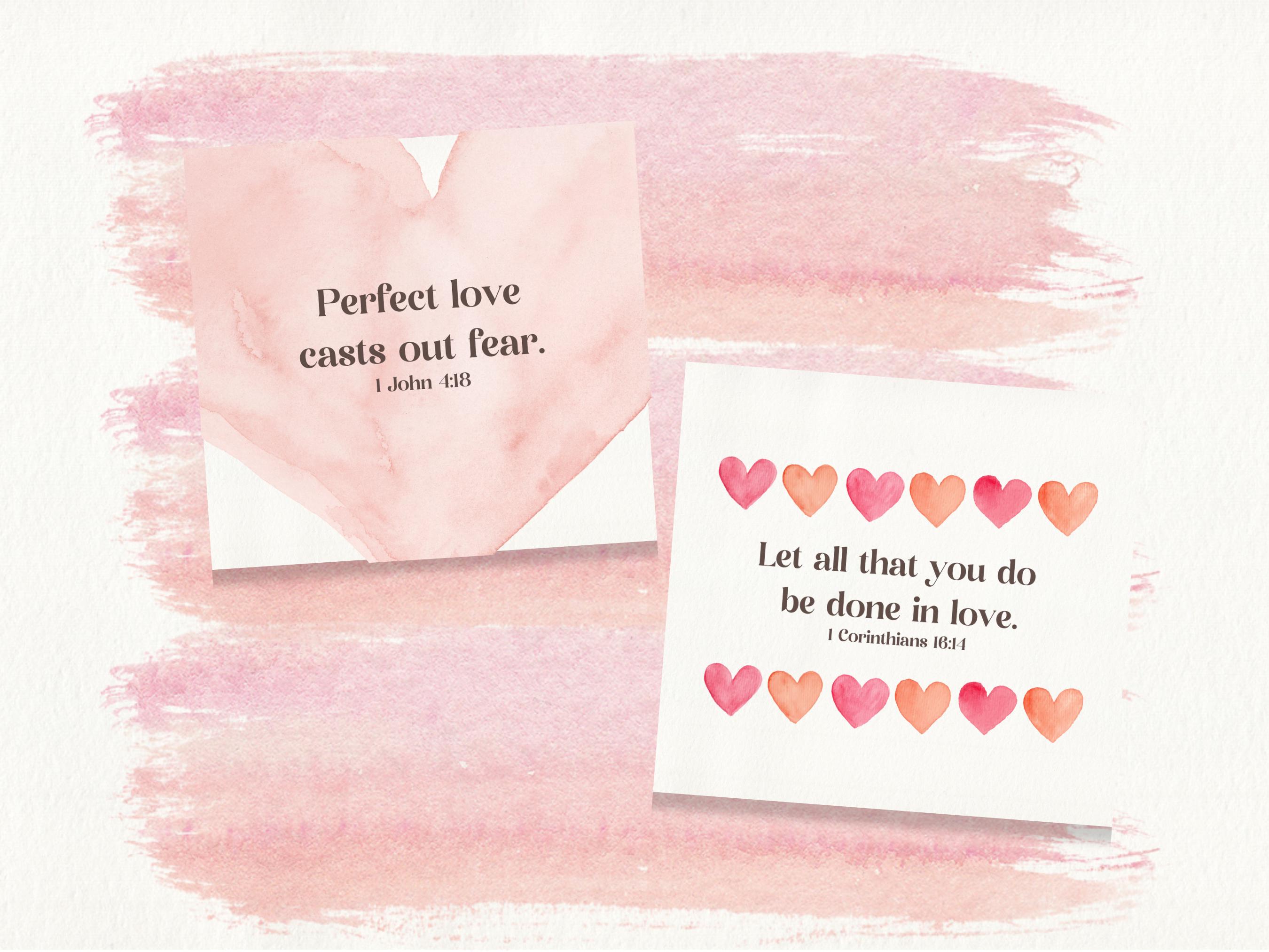 Printable Memory Verses, Love Bible Verses, Valentines Scripture Cards ...
