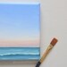 Mini Canvas Painting Ocean and Sunset Original Acrylic Painting ...