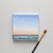 Mini Canvas Painting Ocean, Sunset & Moon Original Acrylic Painting ...