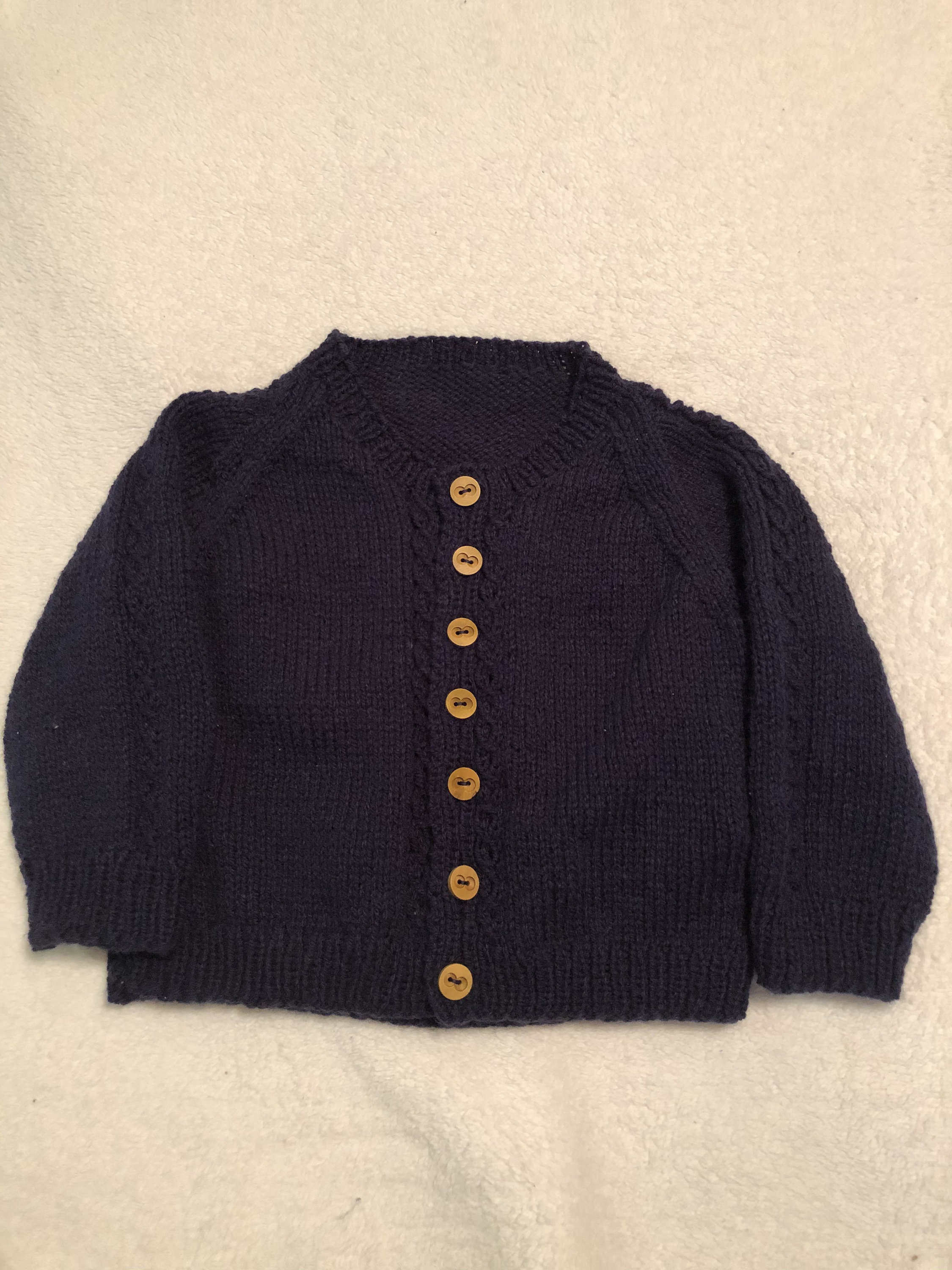 Knitted Mock Cable Cardigan - Etsy