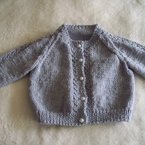 Knitted Mock Cable Cardigan - Etsy