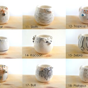 Wild Wild Mug Colection. Choose Your Favorite Mug. 27 Different Animal ...