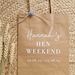Hen Party Gift Bags - Hen Weekend, Hen Do, Rustic Kraft Bags, Pretty ...