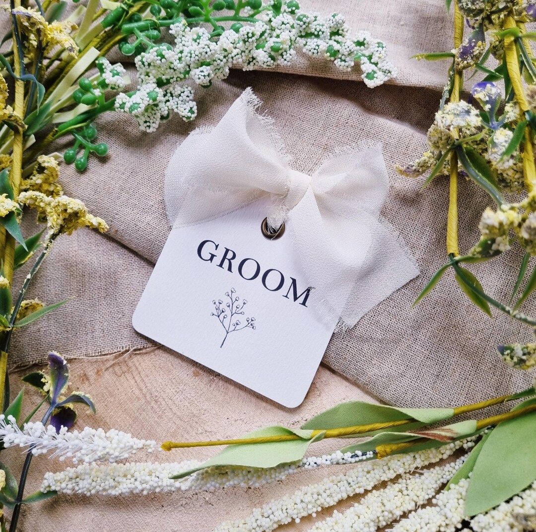 Wedding Place Card Tag, Simple, Rustic, Boho Wedding Place Setting With ...