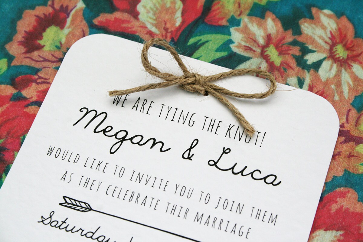Tying The Knot Wedding Invitations