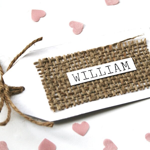 Burlap Place Cards - Etsy