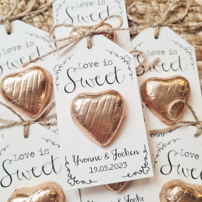 Wedding Favor Hearts - Etsy