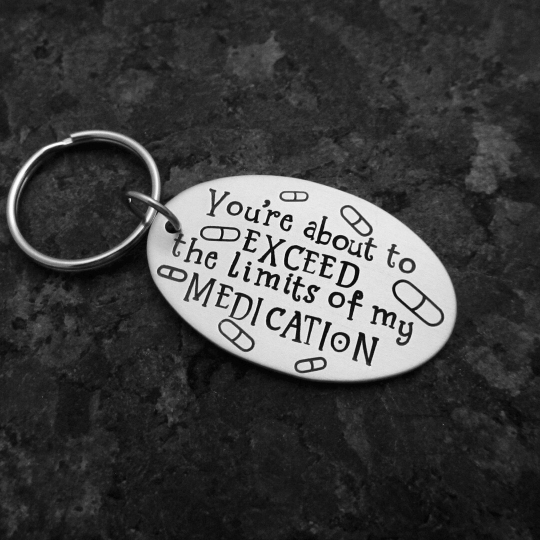 You're About to Exceed the Limits of My Medication: Hand-stamped ...