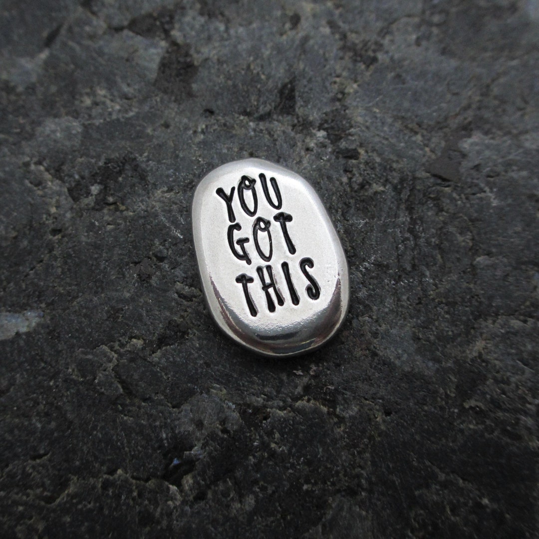 You Got This / Keep Going - Double-sided Pewter Pocket Pebble - Worry ...