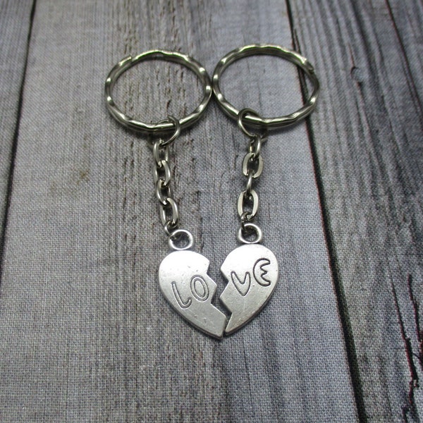 Heart Key Chain - Etsy