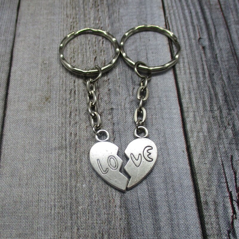 Heart Key Chain - Etsy