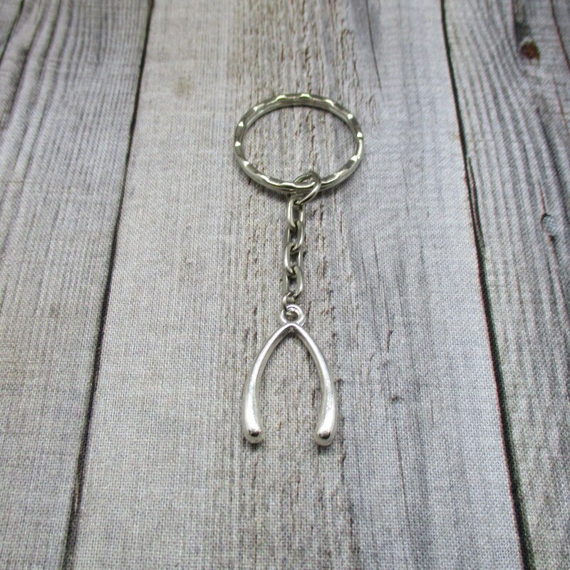 Wishbone Keychain - Etsy