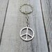 Peace Sign Keychain Peace Keychain Peace Gifts Under 10 - Etsy